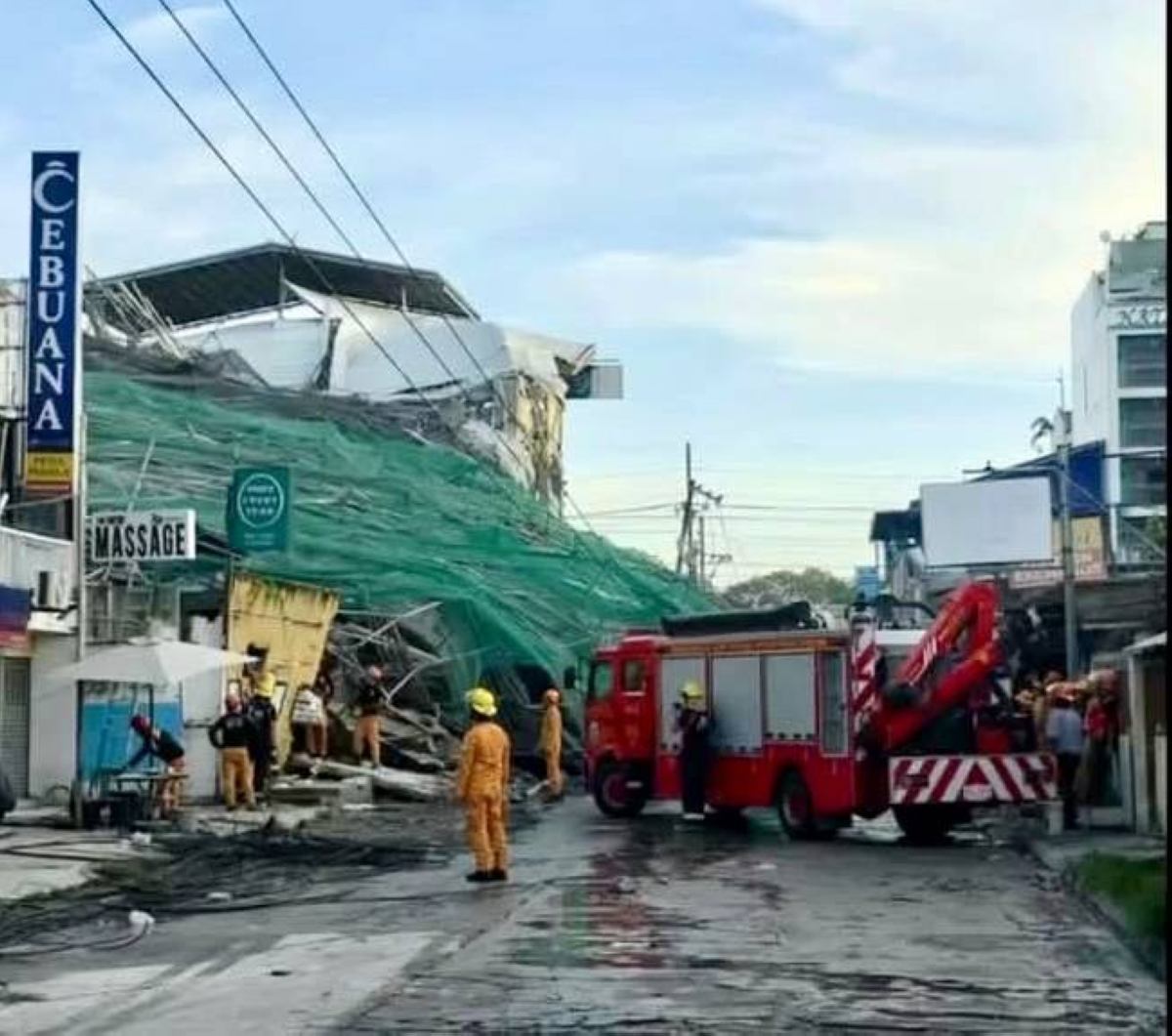 Rescue ongoing for trapped construction workers in Angeles City