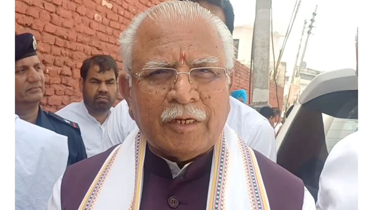 Khattar tours Karnal villages, says leaders must not vanish post-polls