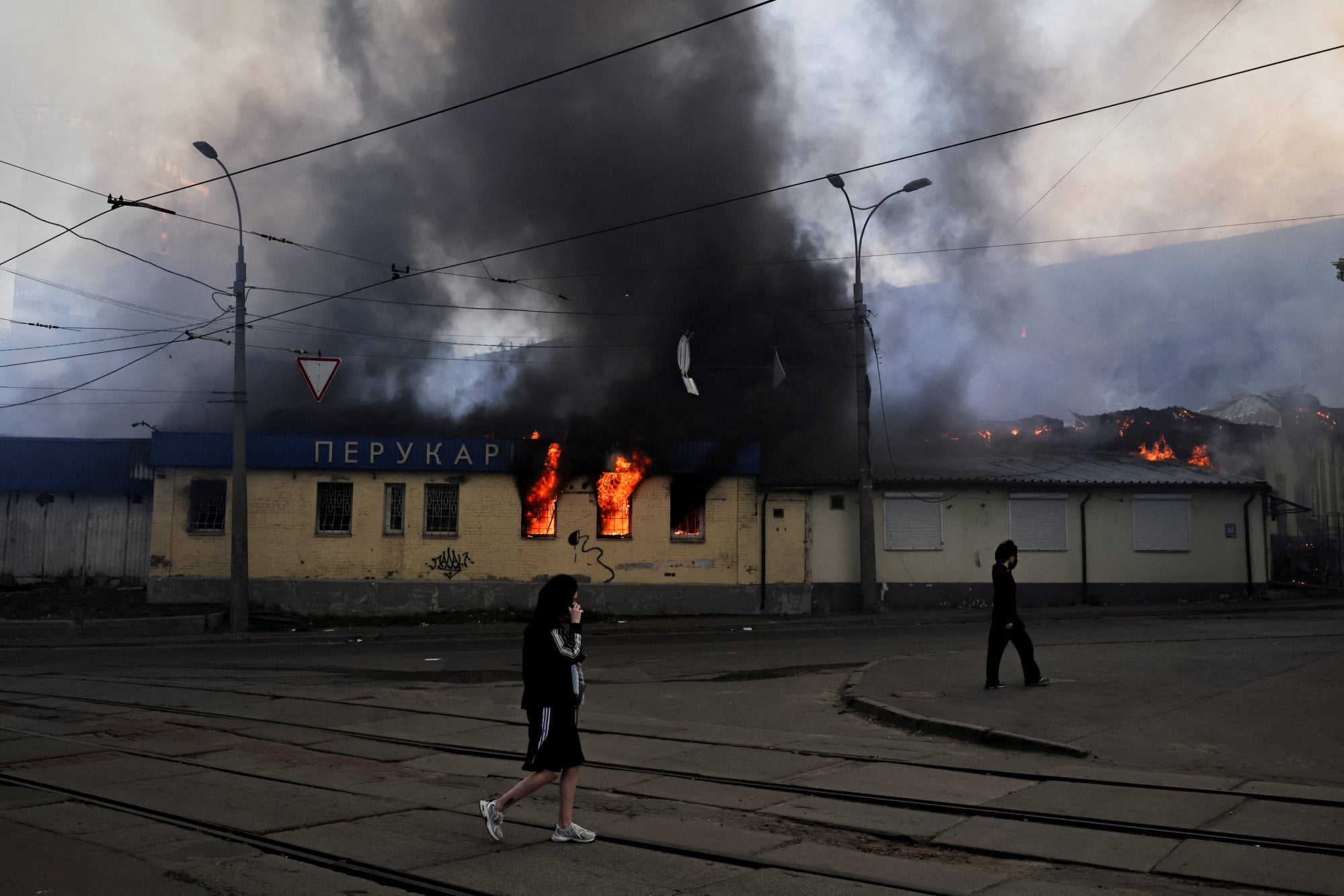 Russian drones, missiles pummel Kyiv in retaliation for dorm attack ...
