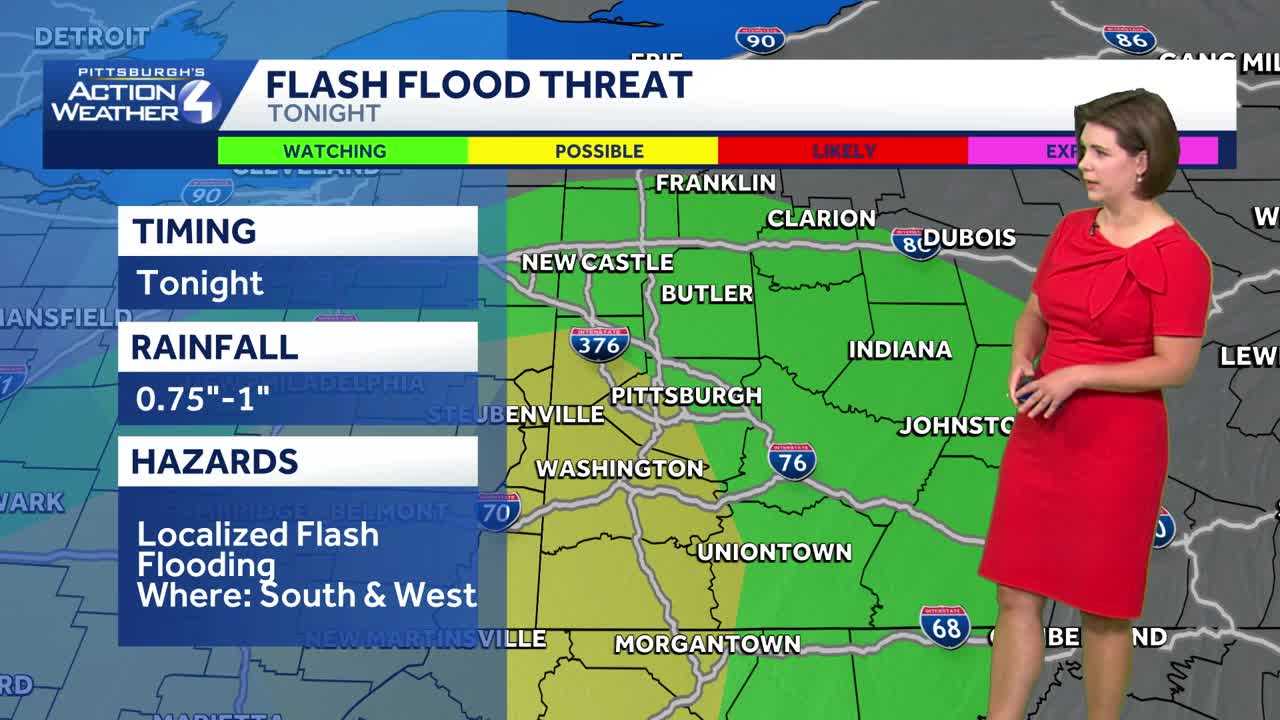 Rain returns to the Pittsburgh area this evening, drier Memorial Day