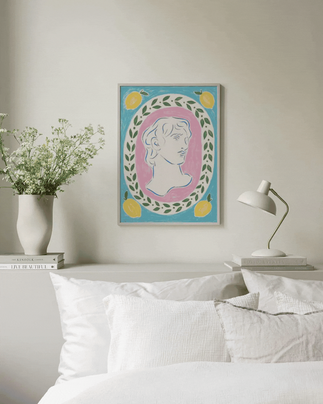 This Casa Monti Roma is a wall drawing fantasy