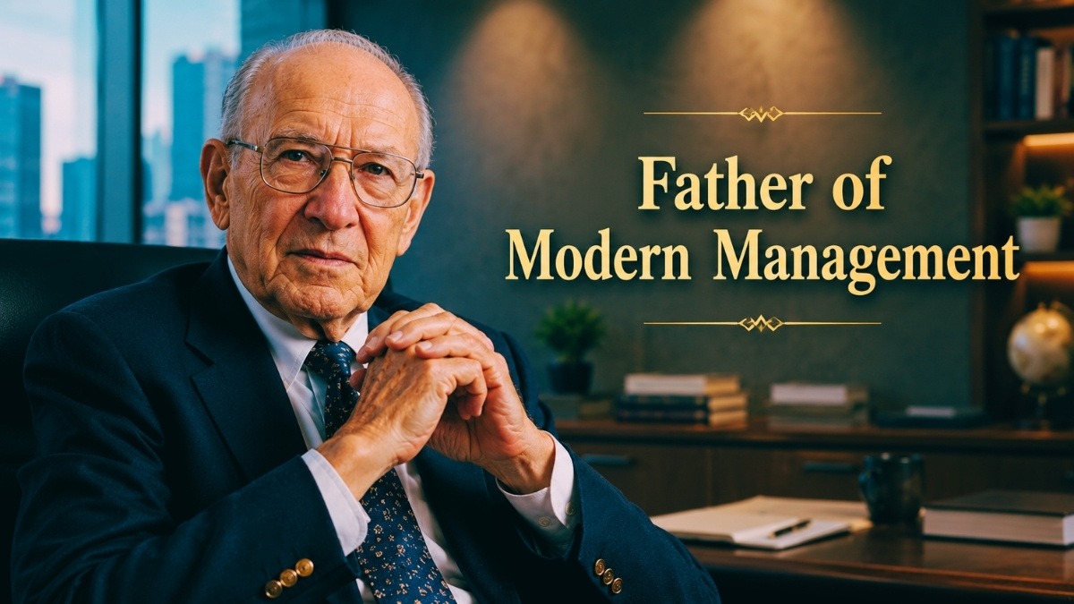 Who is known as the father of modern management?