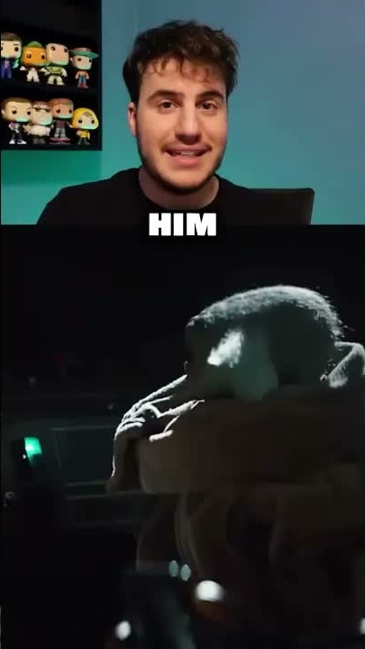 One of the best Mandalorian scenes was improv #themandalorian #babyyoda