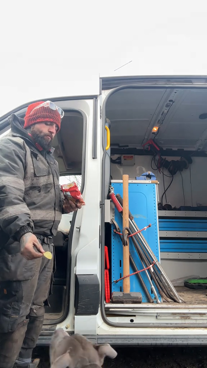 Behind the scenes look at truck repair work