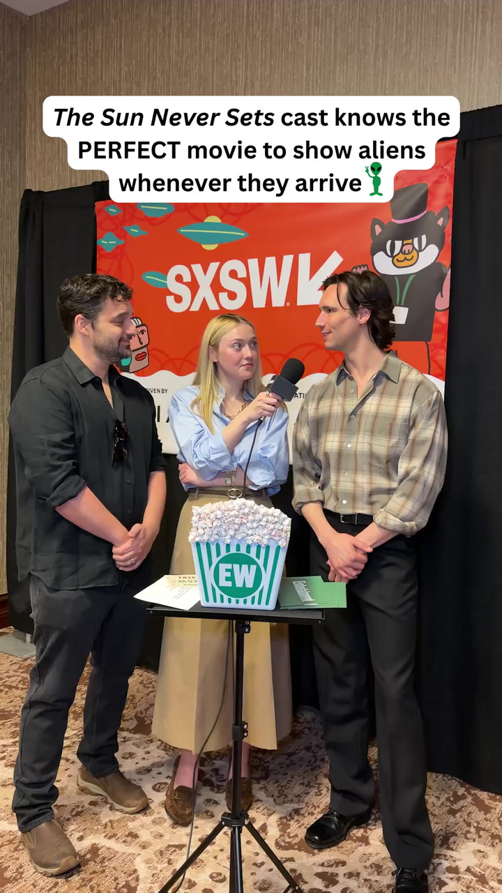 The cast of 'The Sun Never Sets' knows the perfect movie to show aliens
