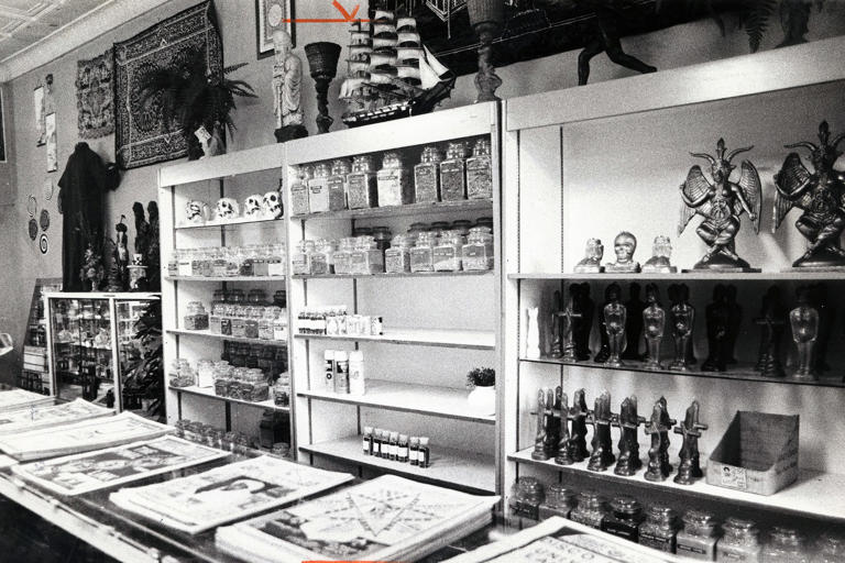 Potions, supplies for witchcraft and religions hallmark of Mystic ...