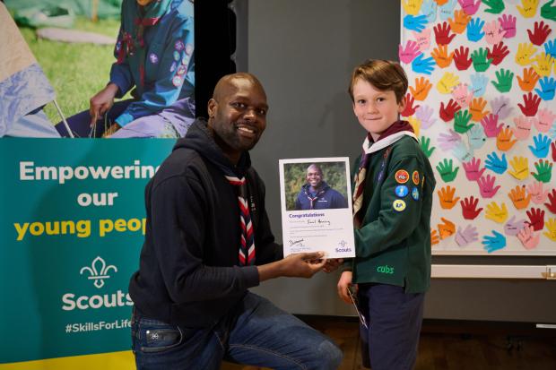 Scout, 8, recognised by chief scout for kindness and determination