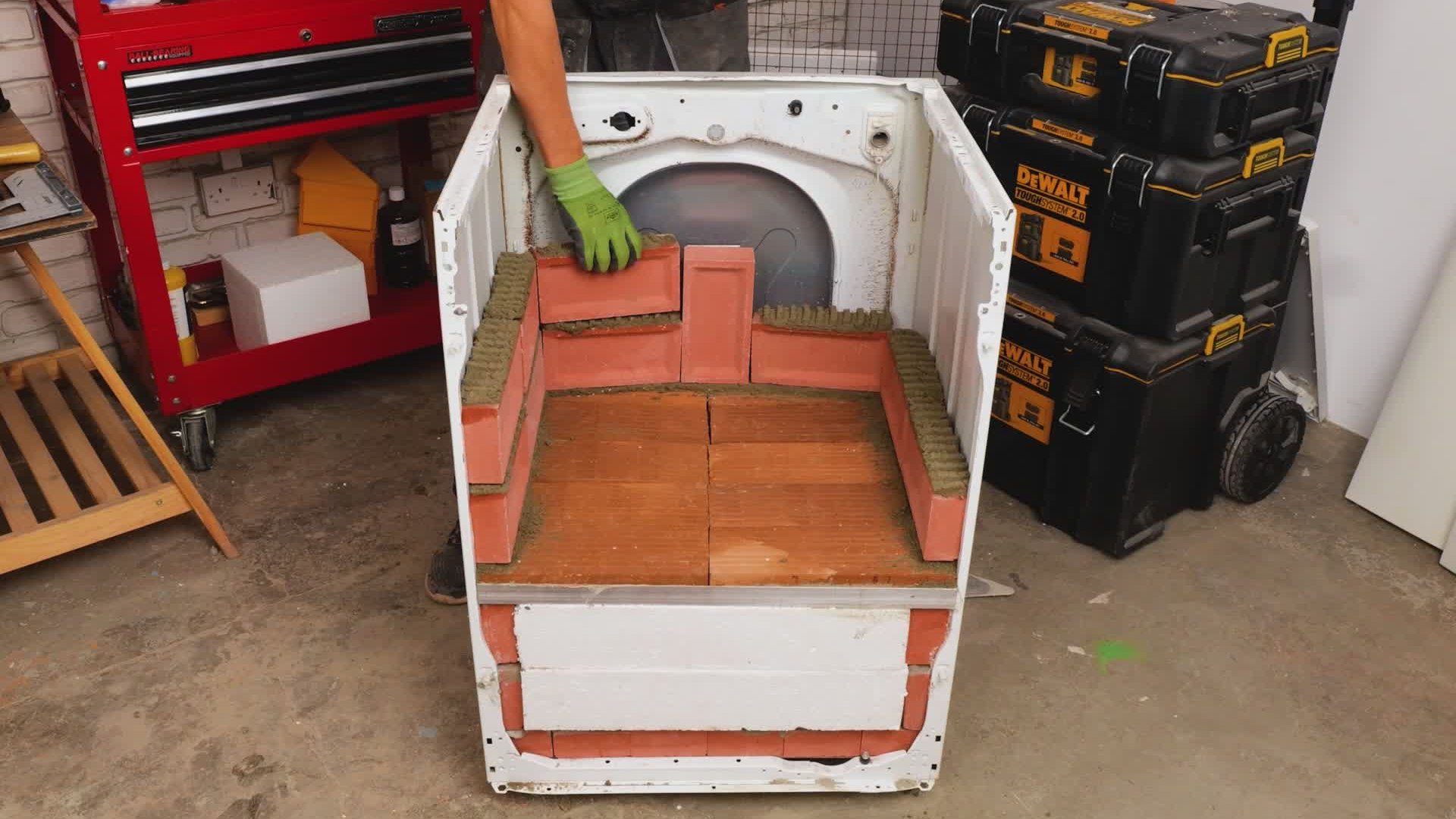 Transforming a washer into a sizzling grill