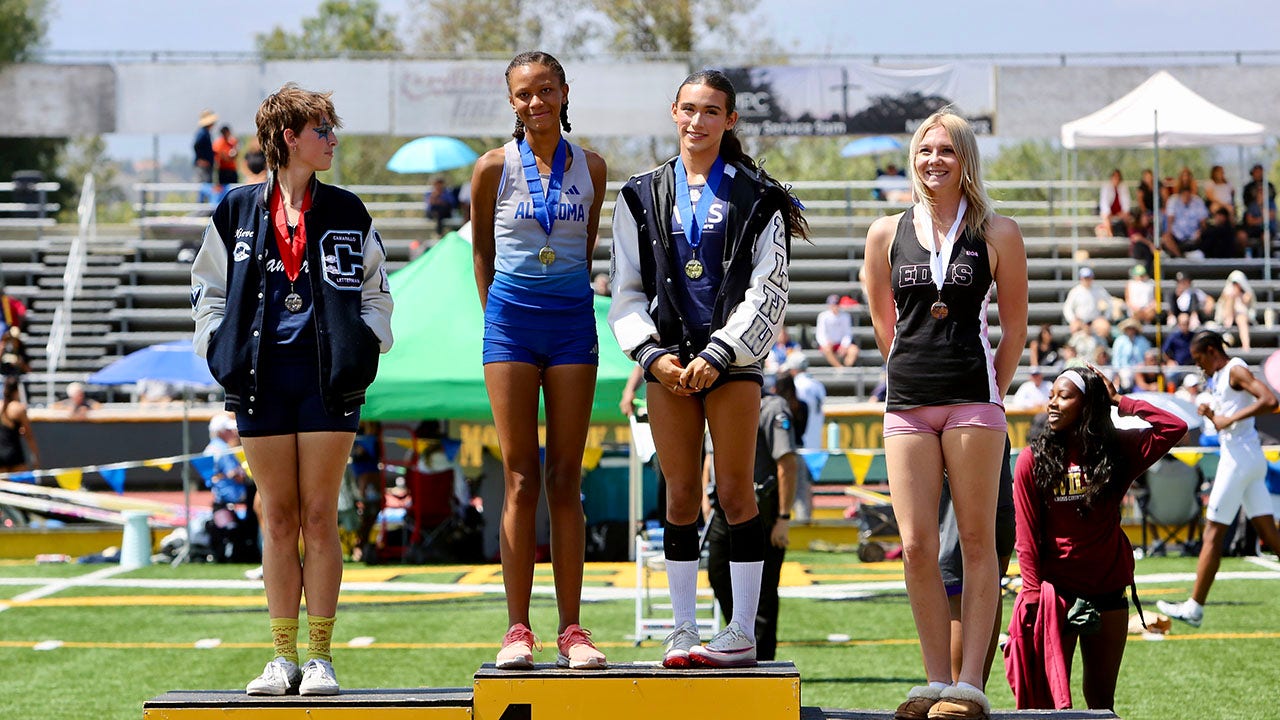 Trans track star sweeps three events, shares first-place podium and ...
