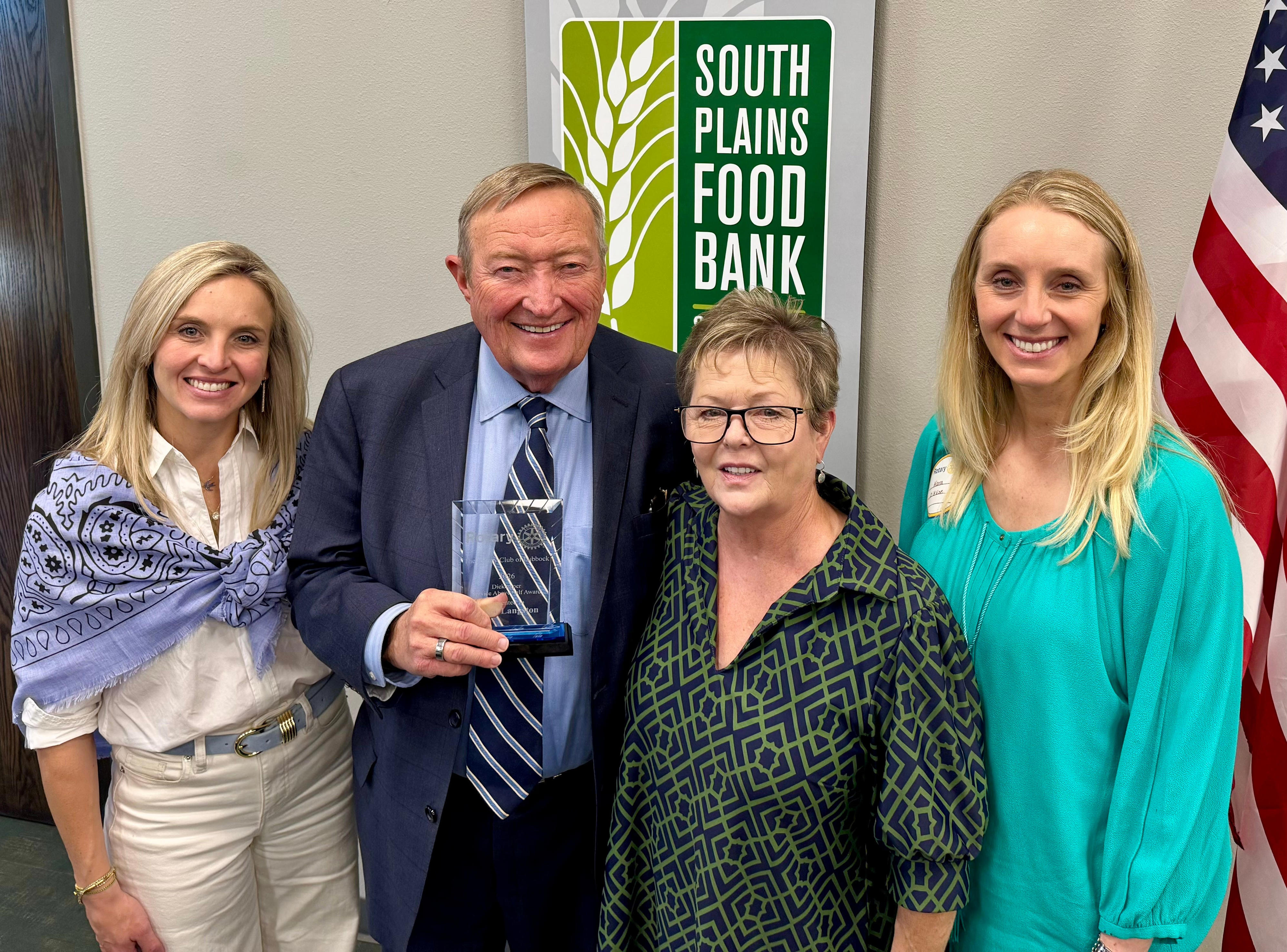 Rotary Club of Lubbock presents 2026 Diekemper Award