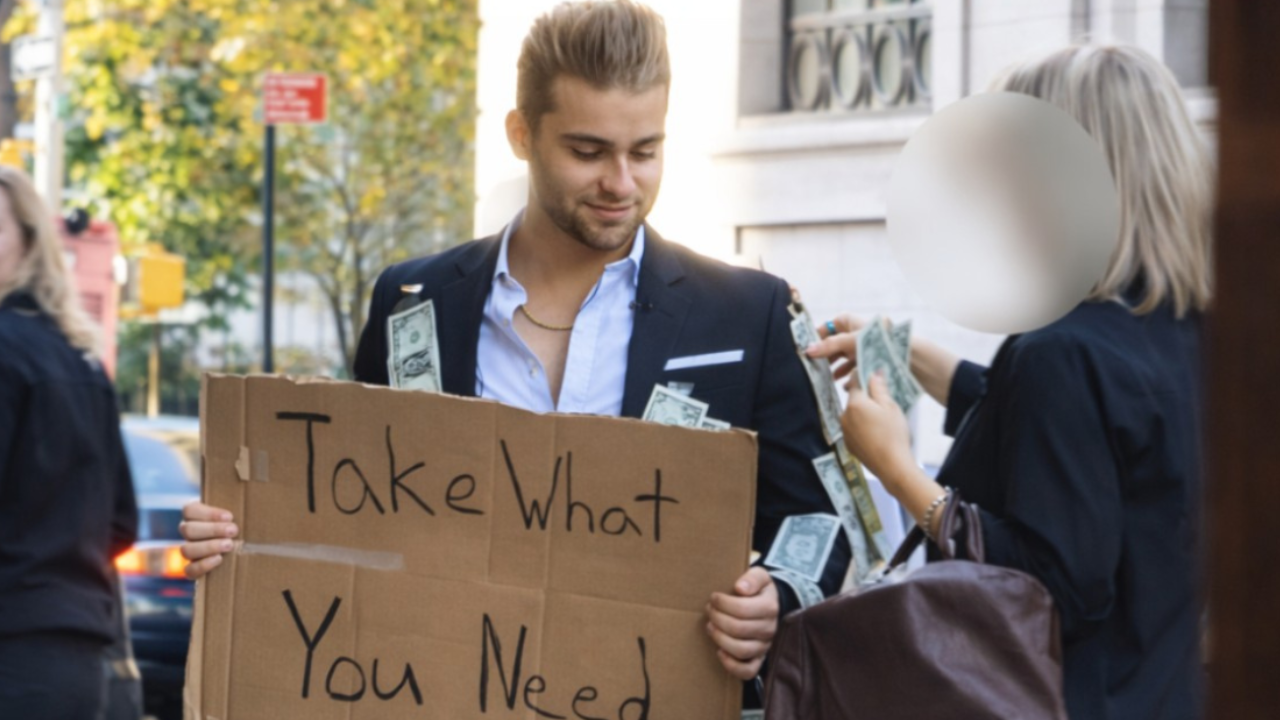Social experiment tests reactions to a money suit