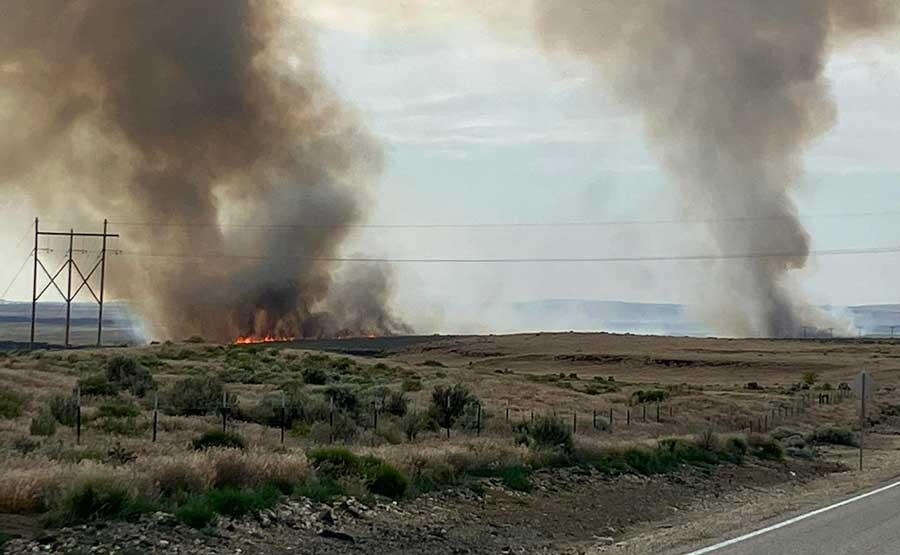 Crews work to gain control of Moore fire, which has burned 1,500 acres