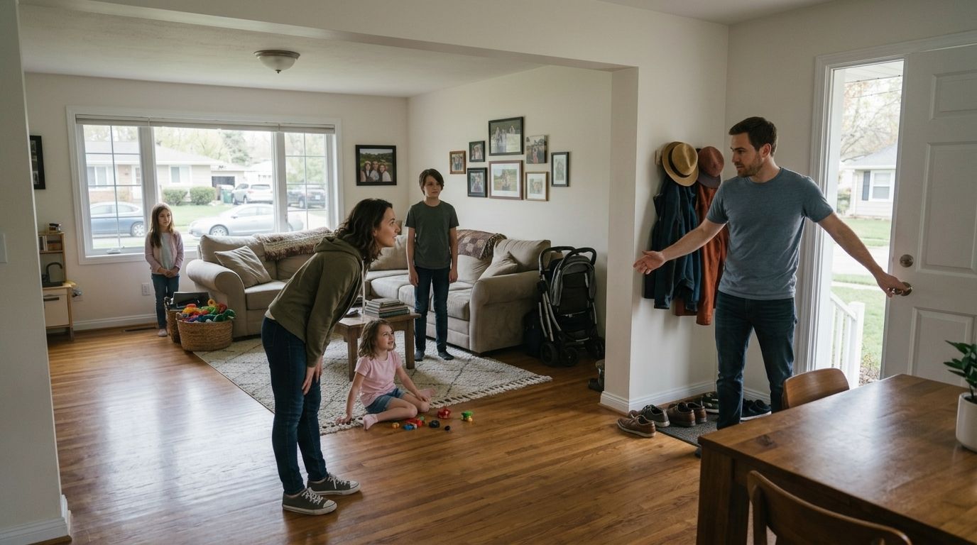 When a daughter asked for dad alone