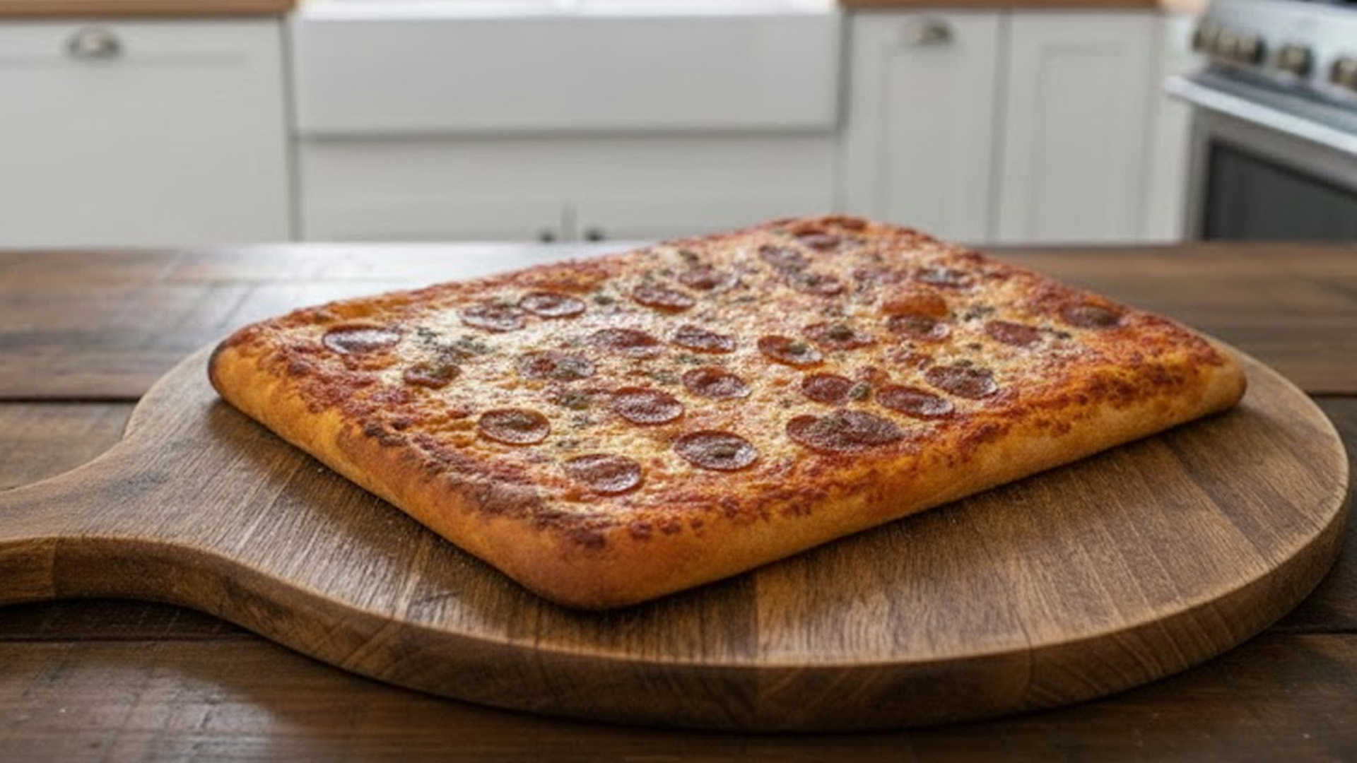 How to make Detroit style pepperoni pizza