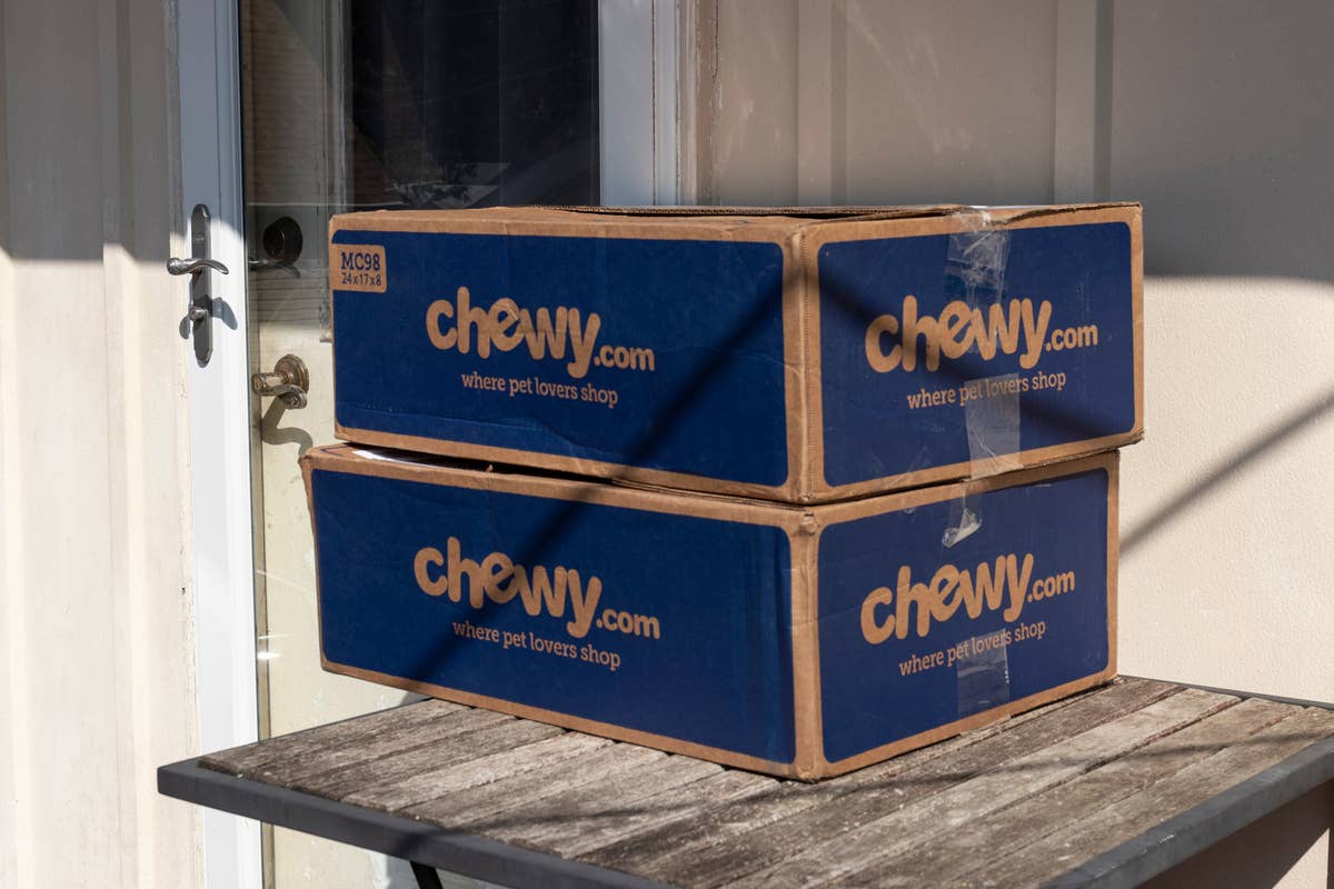 Chewy's ultra-modern cat hideaway cave looks like high-end furniture