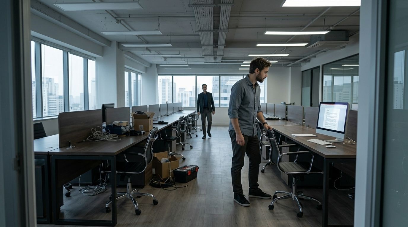 An open screen that upended the office