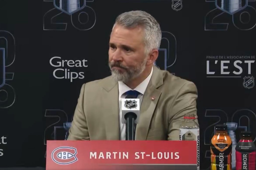 Martin St-Louis was rude to a reporter after the game