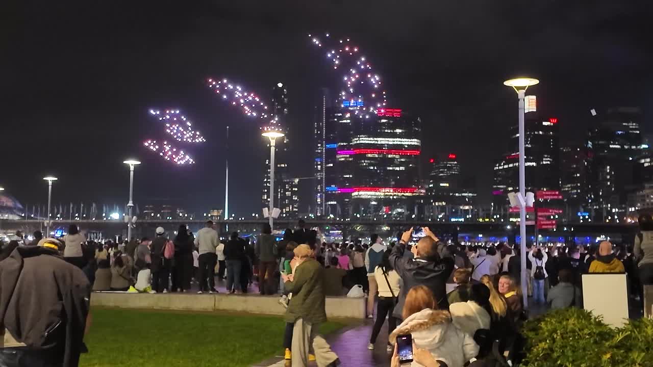 Vivid Sydney drone show in Sydney, Australia