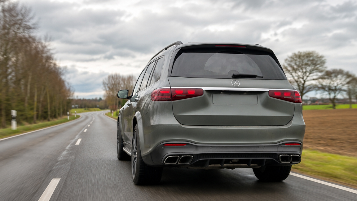 Mercedes AMG GLS 63 acceleration and top speed run