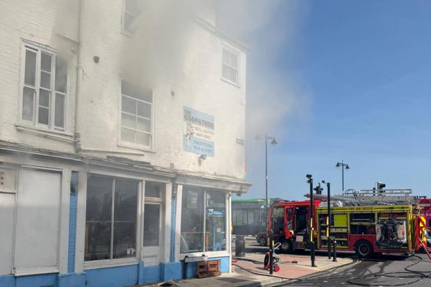 Firefighters tackle deep fat fryer blaze at Ryde fish and chip shop