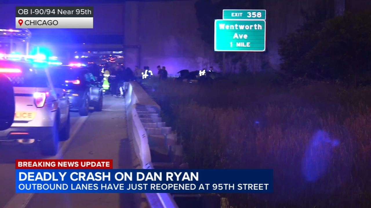 1 killed, 3 hurt in crash on Dan Ryan Expressway on South Side ...