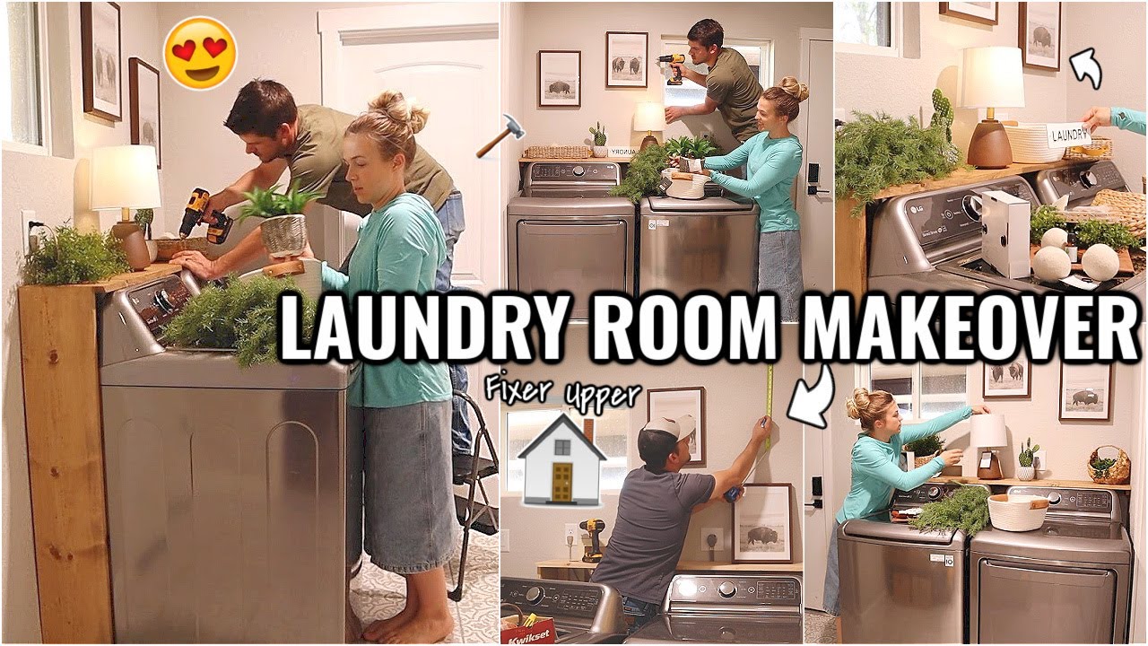 Complete laundry room makeover! 😍