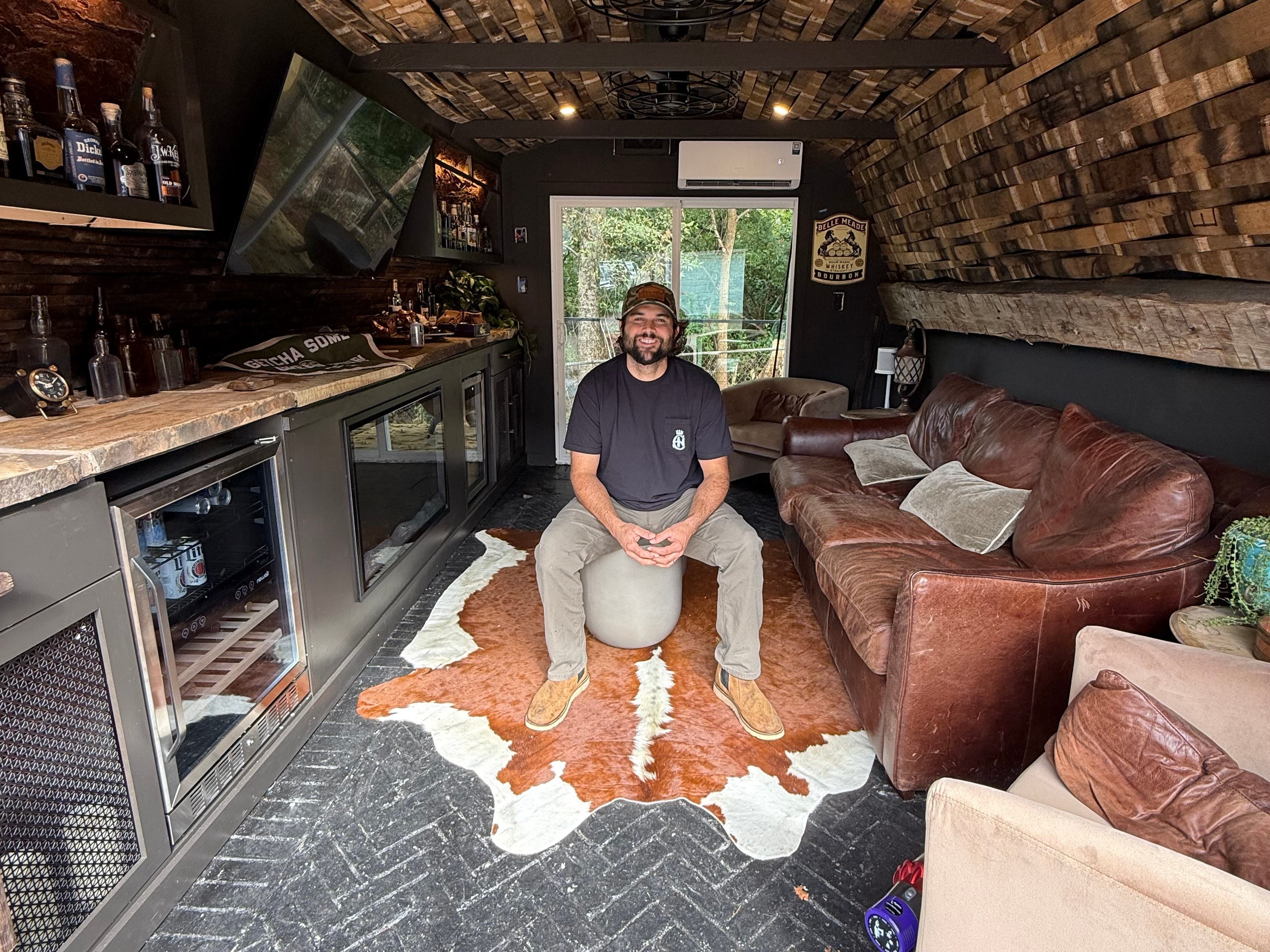 A man spent $3,000 transforming his old tool shed into an impressive ...
