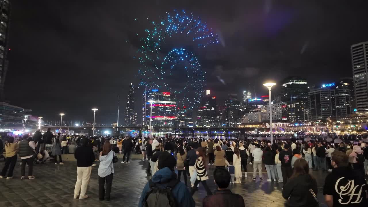 Vivid Sydney drone show in Sydney, Australia