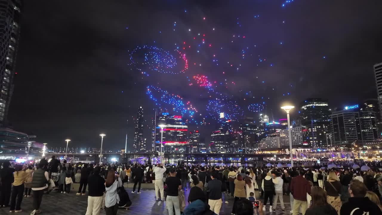 Vivid Sydney drone show in Sydney, Australia