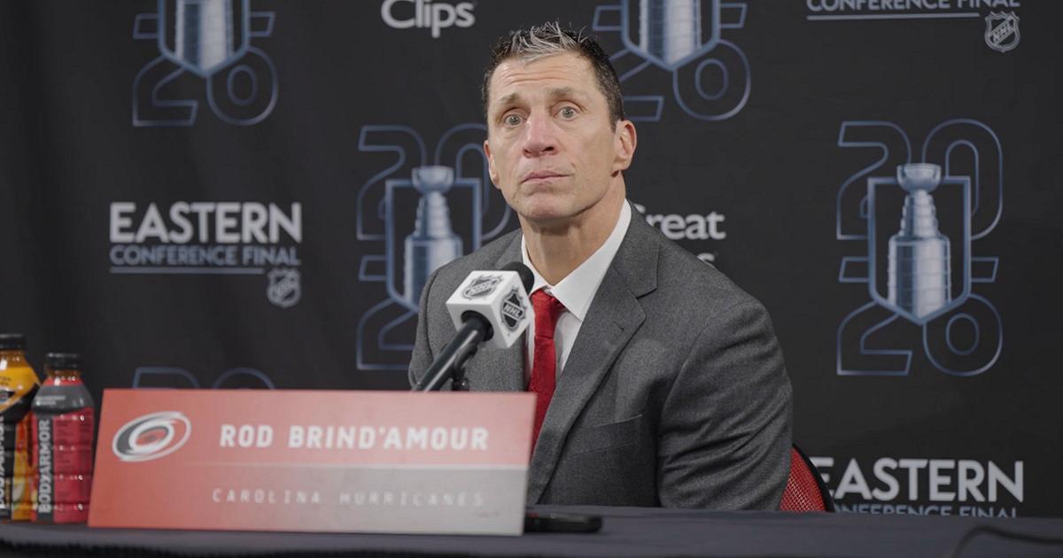 Rod Brind’Amour calls out Alex Texier and NHL referees after Game 2