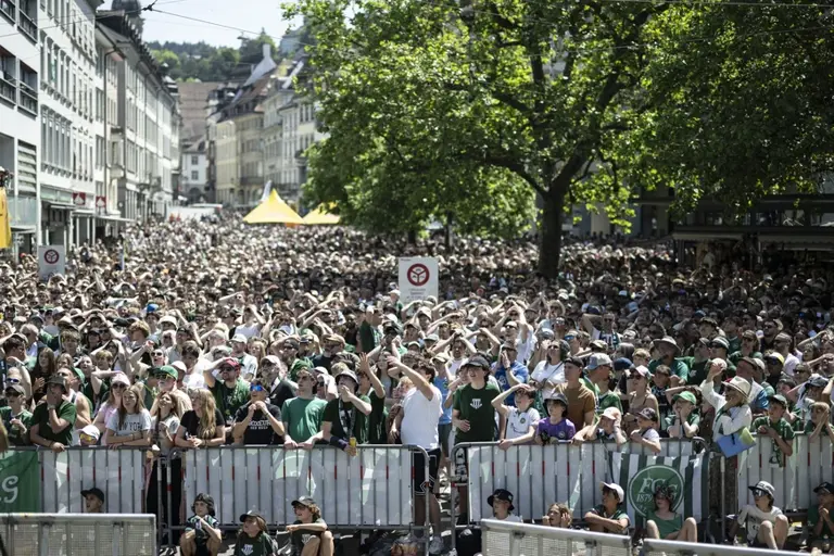 «Schau mal, was hier los ist»: So feiert der FCSG seinen Cupsieg