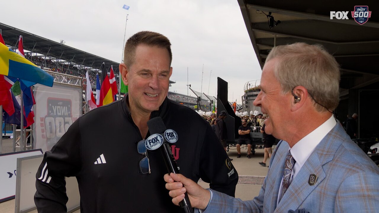 Indiana HC Curt Cignetti describes test driving INDYCAR, gives advice ...
