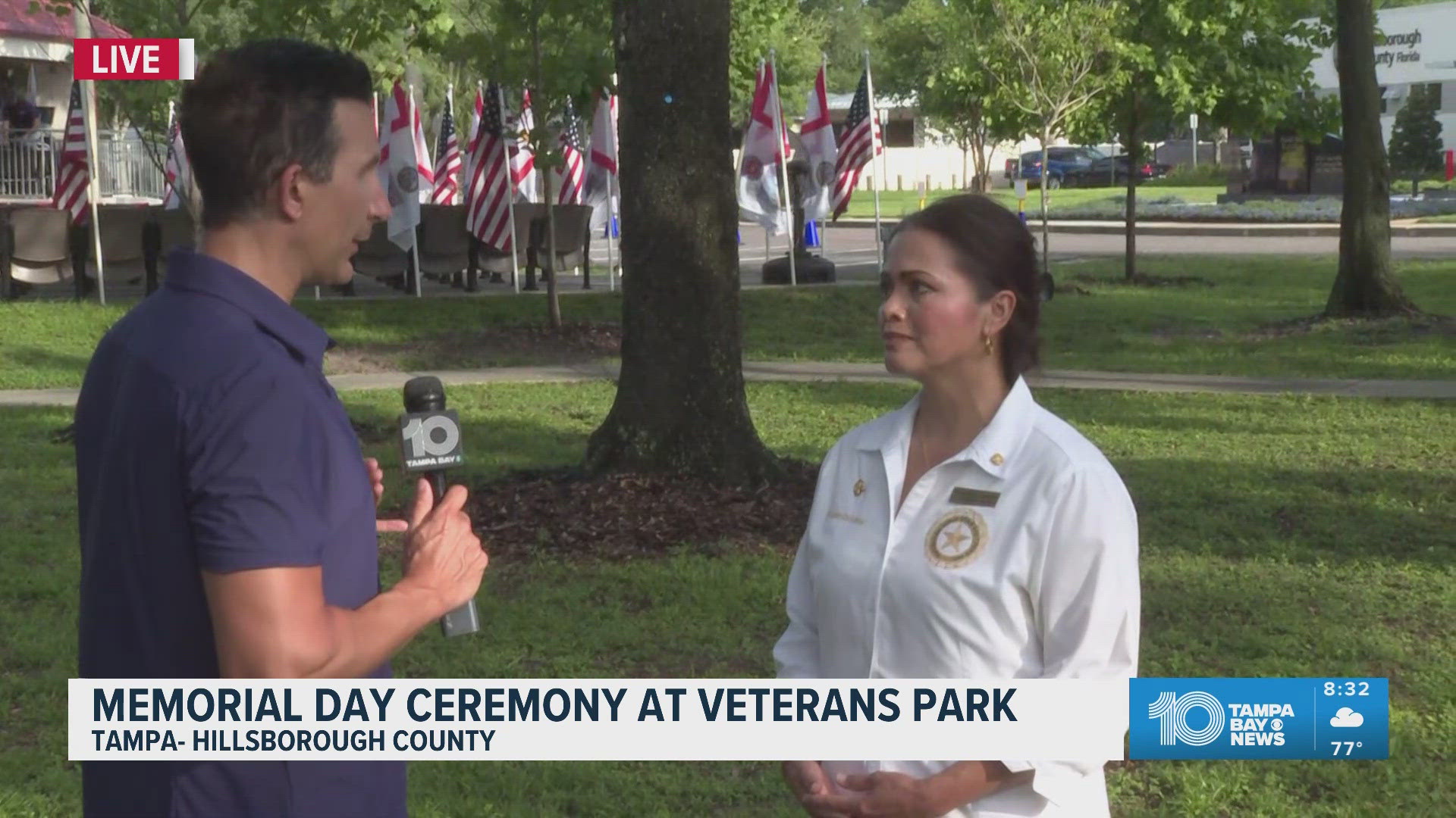 Memorial Day ceremony at Veterans Memorial Park