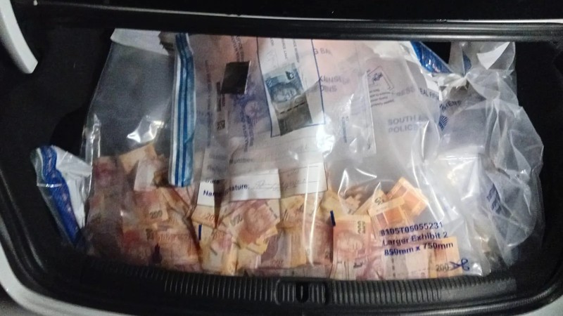 Pics | Police recover stolen cash after violent Free State CIT robbery ...