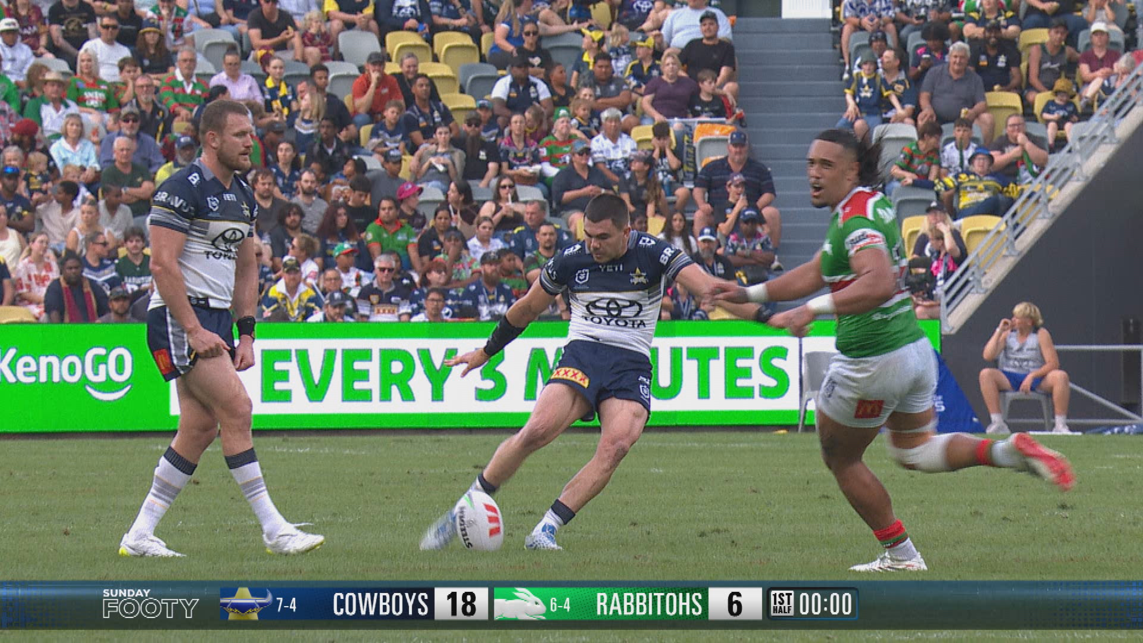 Cowboys star's freakish 'one-step' play stuns Fittler