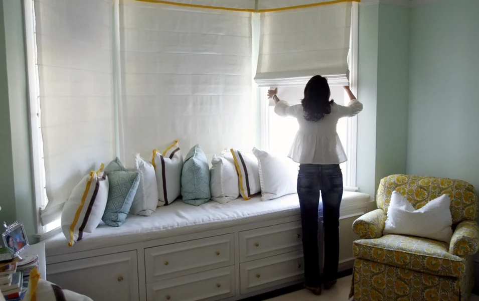 Roman and roller shades that change your space