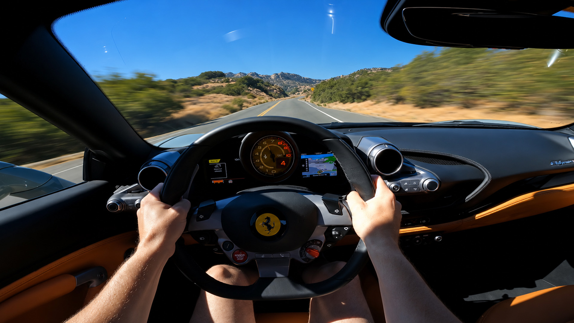 What 0 to 60 feels like in Ferrari F8 Tributo POV
