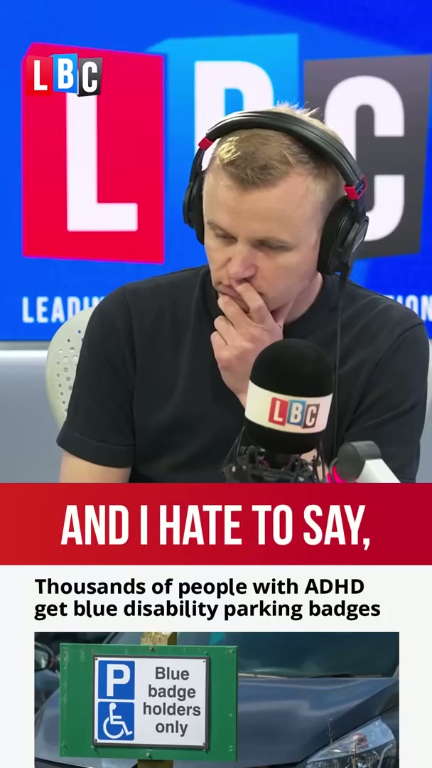 LBC caller defends disability parking badges for ADHD