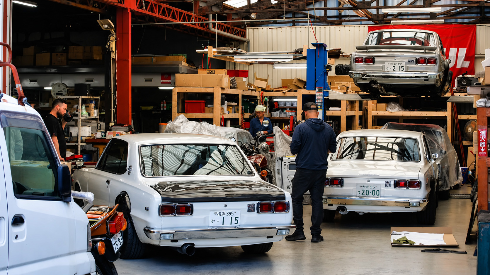 Inside Japan’s legendary Skyline Hakosuka race car workshop