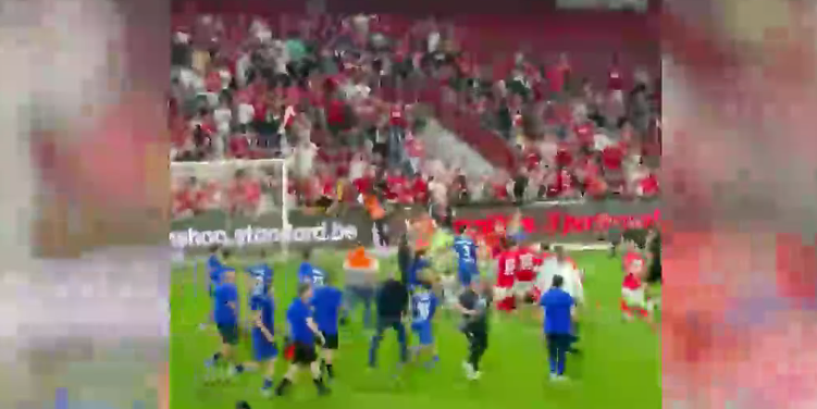 Bizar: Belgische derby loopt compleet uit de hand na rellen tussen ...