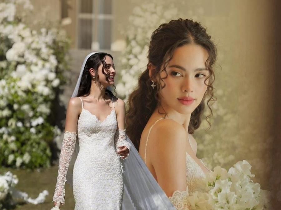 Urassaya Sperbund looks ethereal in Louis Vuitton wedding gown by Faye ...