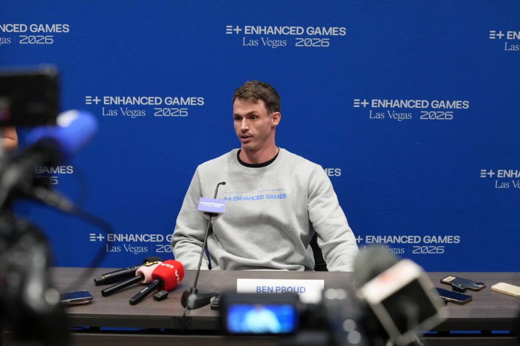 Swimming fans split over Enhanced Games’ impact as Ben Proud poses ...