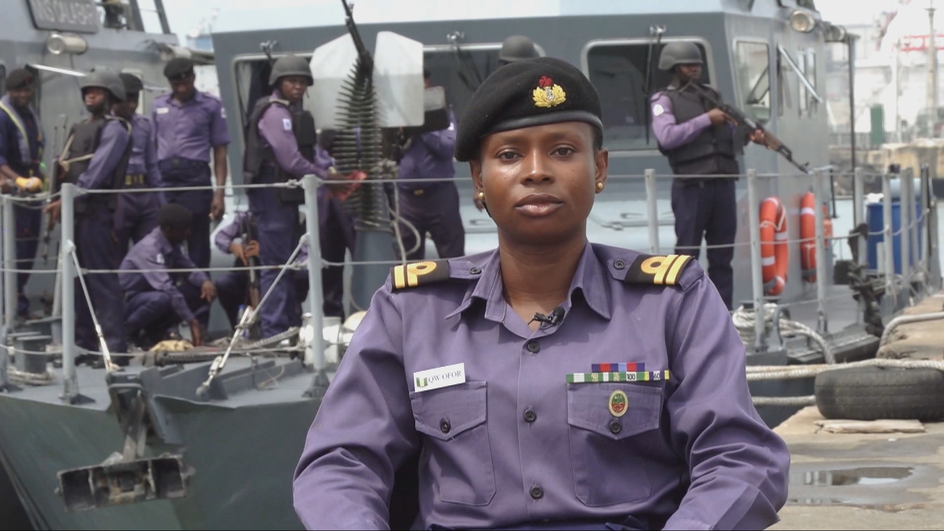Nigerian naval officer breaks barriers as first woman to command a vessel