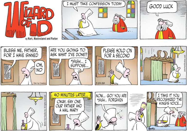 The latest 'Wizard of Id' comics by Parker and Hart