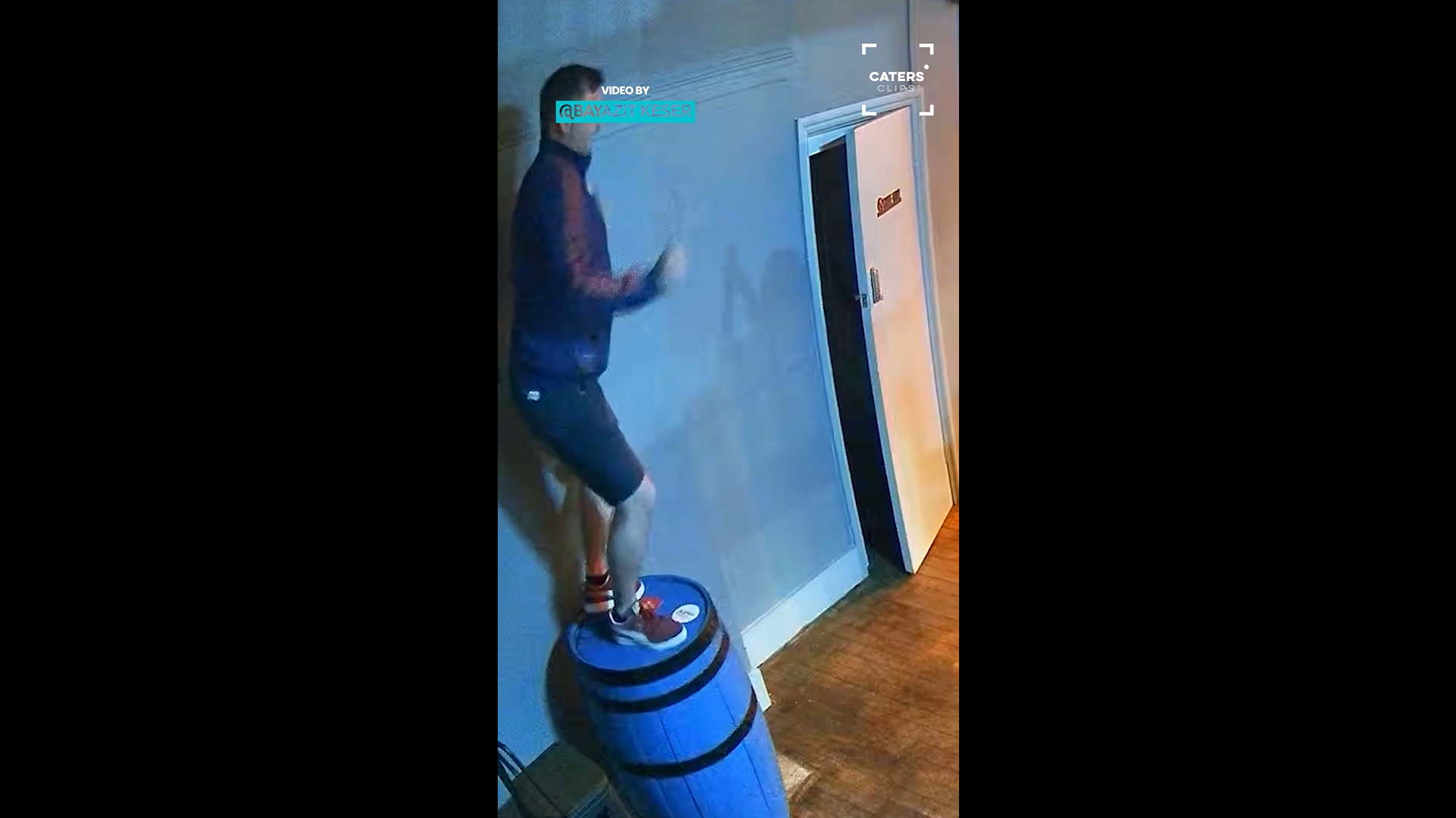 Man falls into whiskey barrel after mischievous pub stunt goes wrong