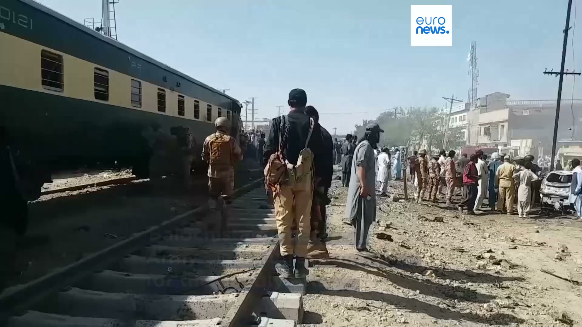 Pakistan train bombing kills at least 24 people