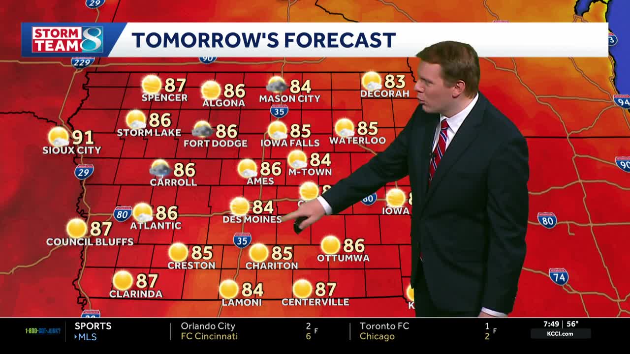 Iowa weather: Summer warmth for the holiday weekend
