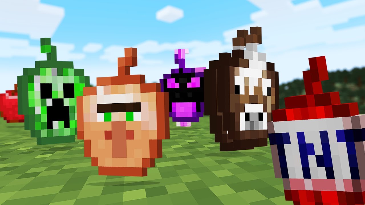 Using powerful super apples to gain incredible abilities in Minecraft