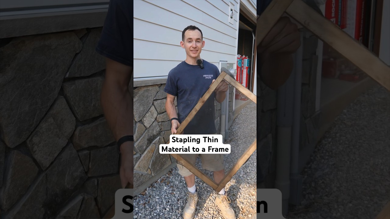 Staple thin materials quickly and securely to framing surfaces