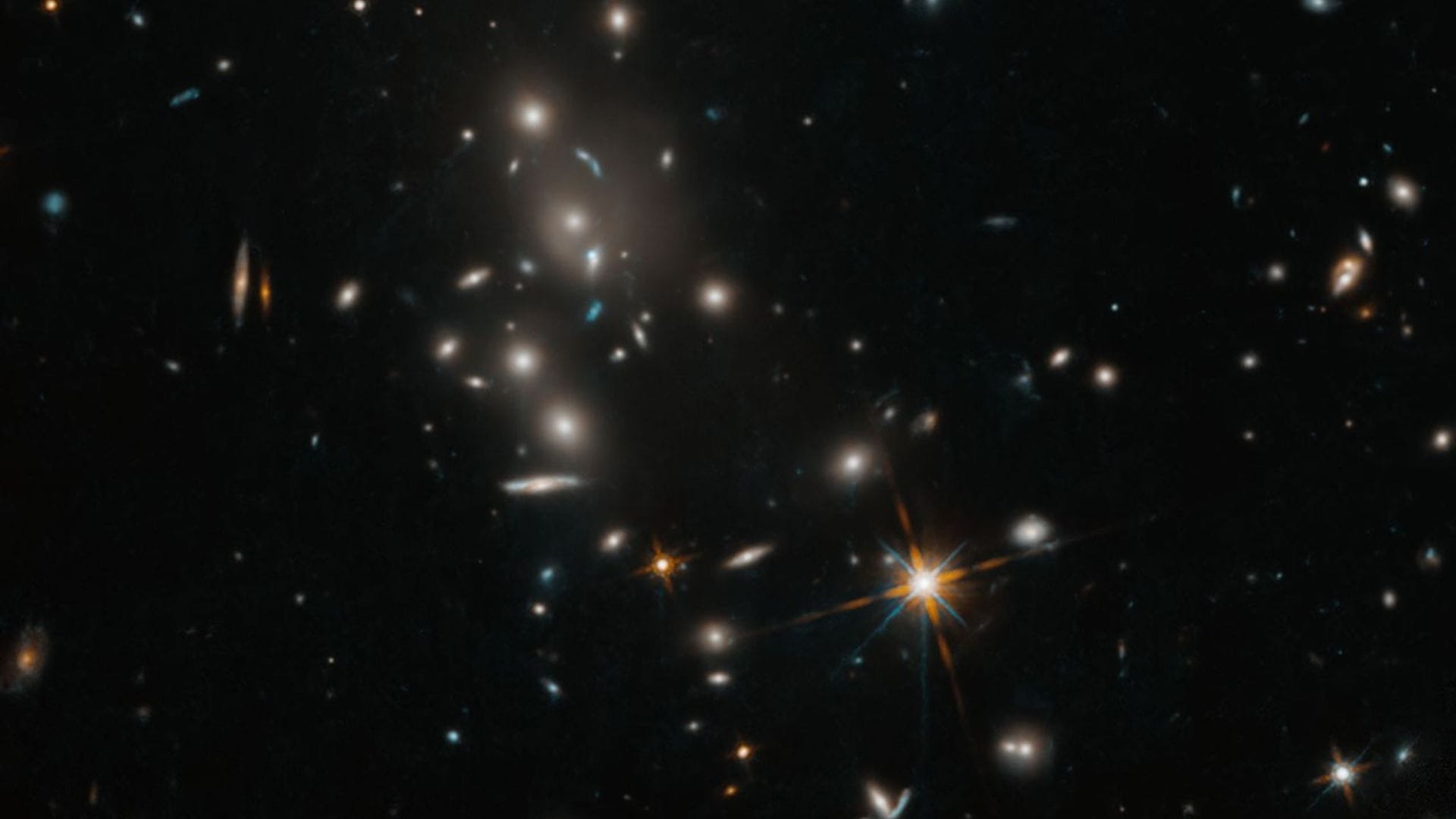 Hubble observes X-ray bright galaxy cluster